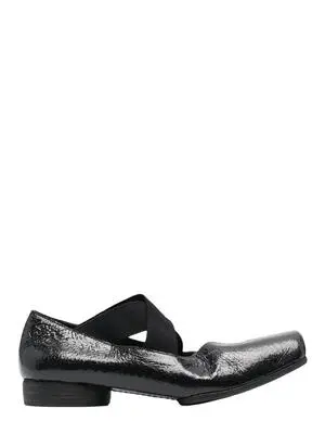 UMA WANG Square Toe Ballerina Shoes - Black