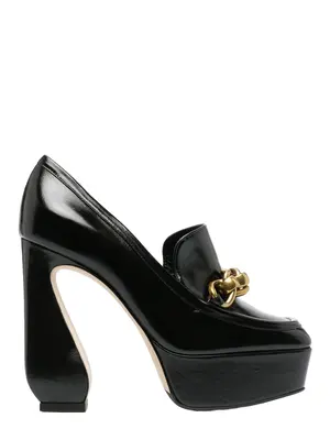 SERGIO ROSSI 120mm Chain-link Detail Pumps - Black