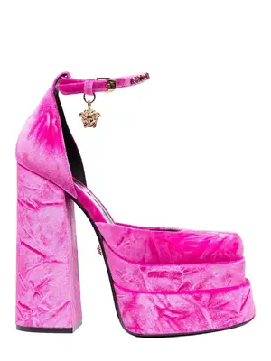 Versace Medusa Aevitas Platform Pumps - Pink