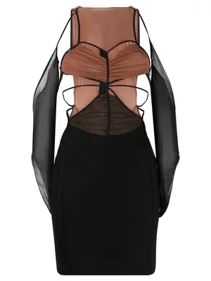 NENSI DOJAKA Cut-out Mini Dress - Black