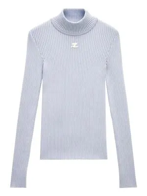 COURREGES Roll-neck Jumper - Purple