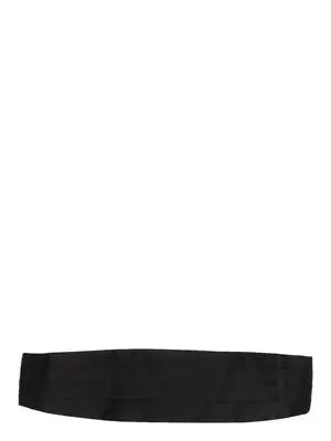 Zegna Pleated Silk Cummerbund - Black