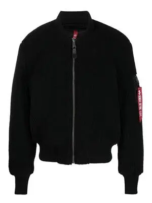 Alpha Industries Ma-1 Teddy Bomber Jacket - Black