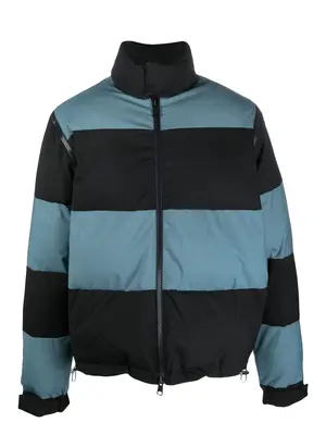 Sunnei Striped Puffer Jacket - Blue