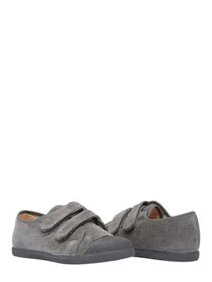 CHILDRENCHIC Fall Double Strap Sneakers - Grey