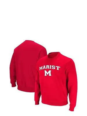 COLOSSEUM Marist Foxes Arch Over Logo Pullover Sweatshirt - Red