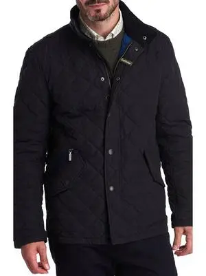 Barbour Shoveler Quilted Jacket Navy