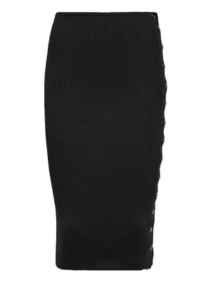 PETAR PETROV Finn Ribbed-knit Pencil Skirt - Black