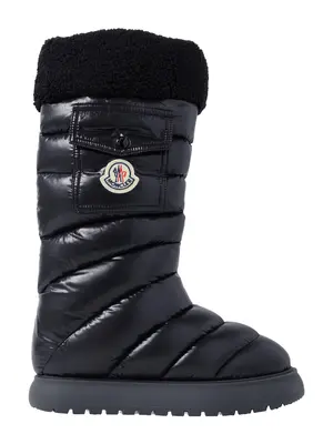 Moncler Gaia Quilted Shell Boots - Black