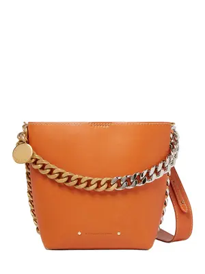 Stella McCartney Frayme Bucket Bag Flamingo