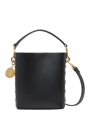 Stella McCartney Frayme Bucket Bag Midnight Black