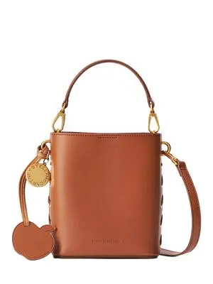 Stella McCartney Frayme Bucket Bag Tan Brown