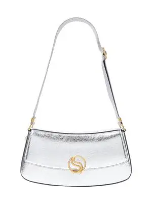 Stella McCartney S-wave Metallic Shoulder Bag - Silver
