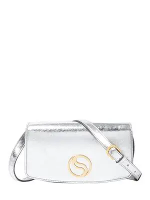 Stella McCartney S-wave Metallic Wallet-on-chain - Silver
