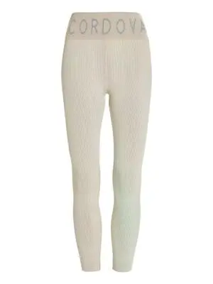 Cordova Ribbed-knit Base Layer Pants - Neutral