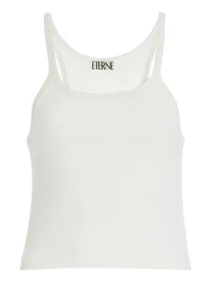 ETERNE Ribbed Cotton Tank Top
