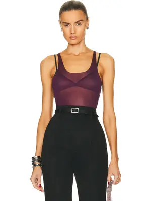 Saint Laurent Tank Top - Aubergine