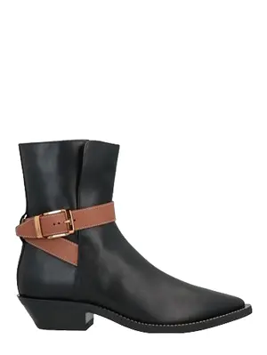 TOD'S Calfskin Ankle Boots - Black