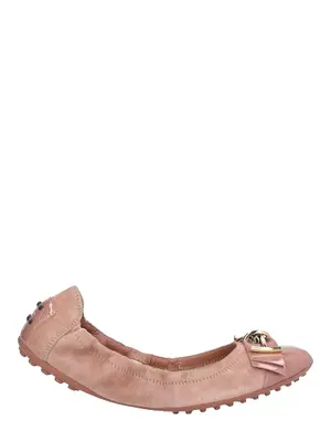 TOD'S Leather Ballet Flats - Pink