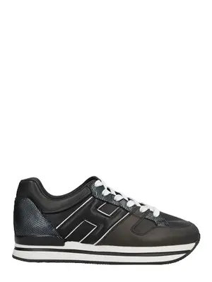 Hogan Soft Leather Sneakers - Black