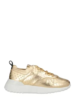 TOD'S Leather Low-top Sneakers - Gold