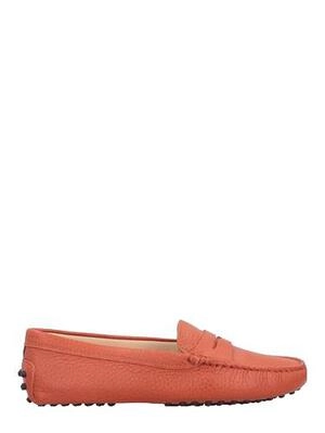 TOD'S TOD'S Soft Leather Loafers With Pebbled Sole Rust