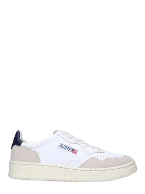 AUTRY Medalist Low-Top Leather Trainers White/navy