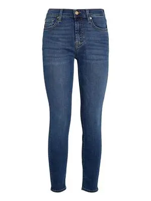 7 FOR ALL MANKIND Bair High-rise Ankle Skinny Jeans