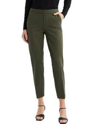 LIVERPOOL Kayla Pull-On Slim Ponte Trousers Olive Branch