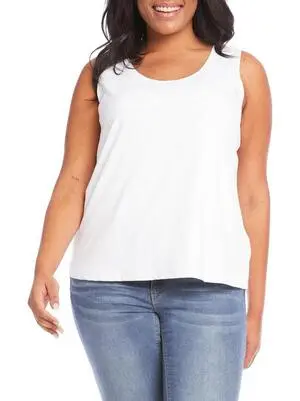 Karen Kane Karen Kane Scoop Neck Tank White