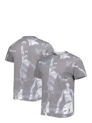 Mitchell & Ness Karl Malone Heather Utah Jazz Above The Rim T-shirt - Gray