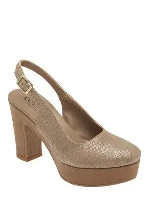 Cordani Cordani Torrie Platform Slingback Pump Champagne/fango