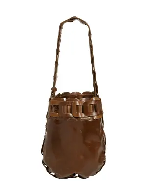 SC103 SC103 Links Leather Tote Mahogany