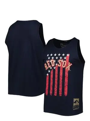 Mitchell & Ness Boston Red Sox Cooperstown Collection Stars And Stripes Tank Top - Navy