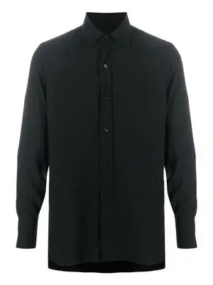 TOM FORD Polka-dot Long-sleeve Shirt - Black