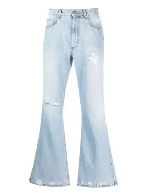ERL Ripped Flared Jeans - Blue
