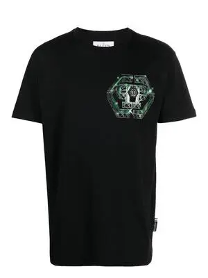 Philipp Plein Logo Print T-shirt - Black