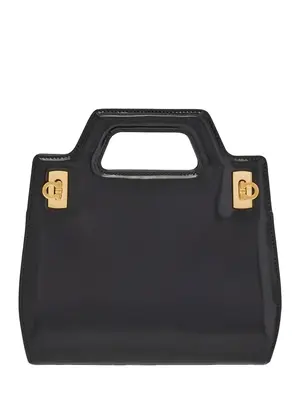 SALVATORE FERRAGAMO Ferragamo Mini Wanda Calf Leather Tote
