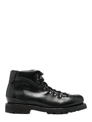 BUTTERO® Lace-up Ankle Boots - Black
