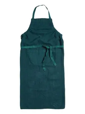 ONCE MILANO Linen Kitchen Apron - Green