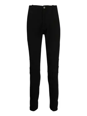 Masnada Waffle-knit Tapered-leg Trousers - Black