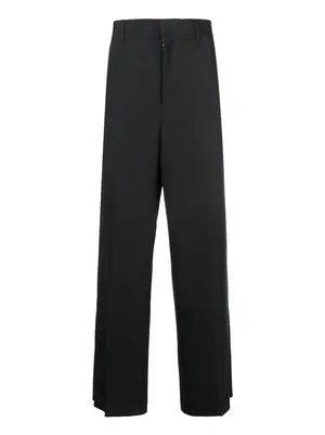 Givenchy High-waisted Wide-leg Trousers - Black