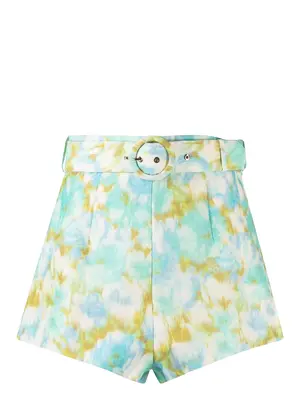 ZIMMERMANN ZIMMERMANN Printed Belted Shorts