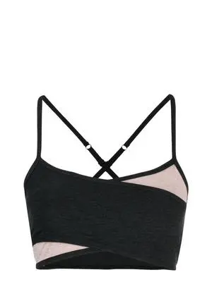 Beyond Yoga Blocked At Your Leisure Bra Top - Black