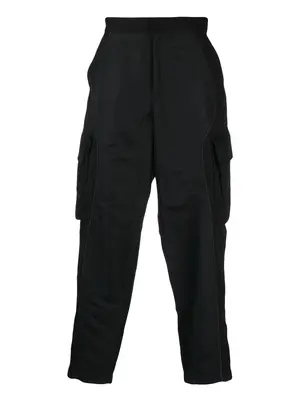 FERRARI Panelled Cropped Track Pants - Black