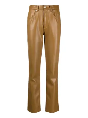 DIESEL® Leather-effect Trousers - Brown