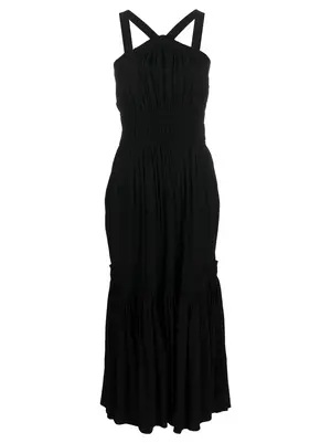 PROENZA SCHOULER WHITE LABEL Proenza Schouler White Label Shirred Halterneck Dress