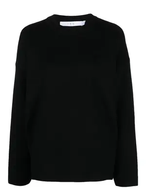 IRO PARIS Intarsia Knit-logo Jumper - Black