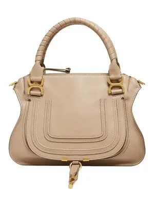Chloé Marcie Medium Satchel Bag Boyish Brown