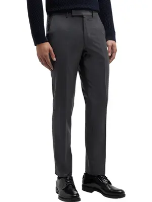 Zegna Trofeo Slim-straight Trousers - Grey